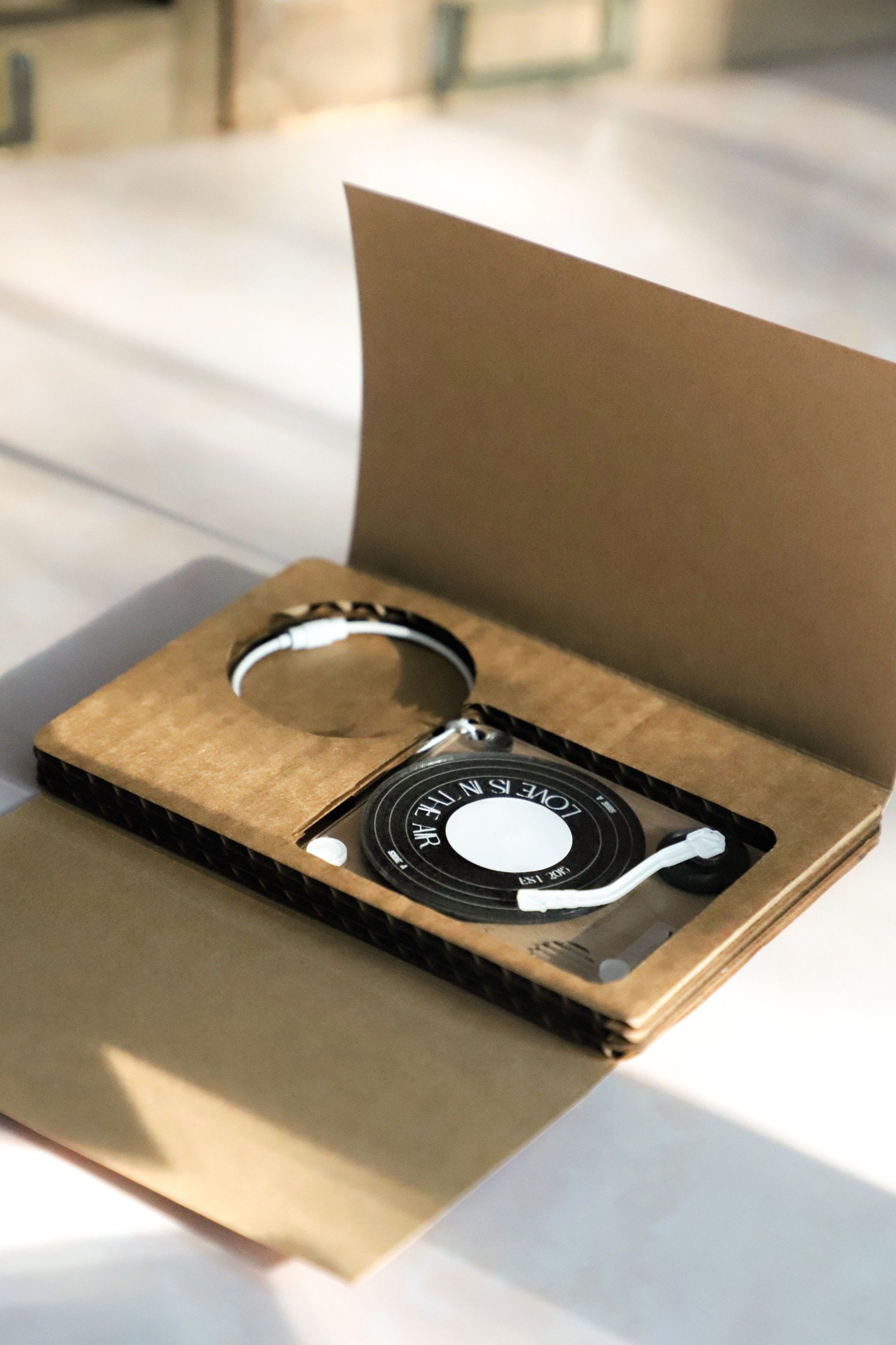 CUSTOMIZED Scannable NFC Record Player Turntable Keychain Bag Tag W ...