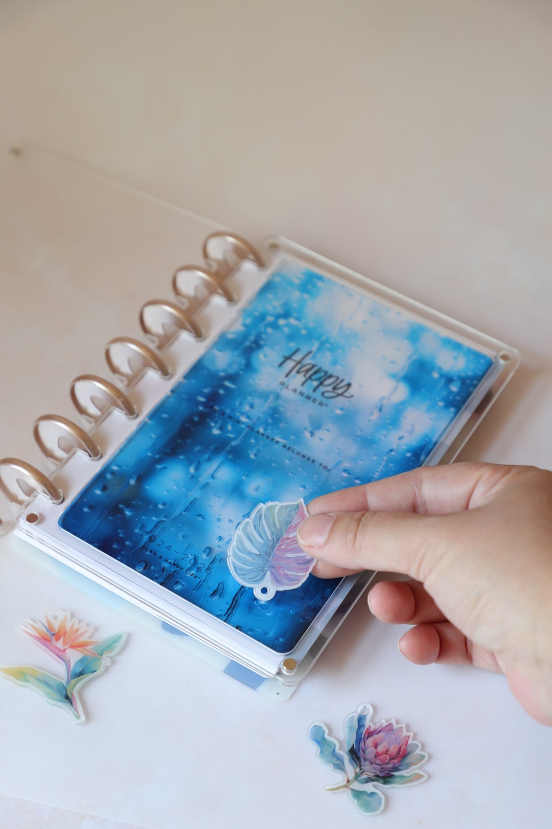 Digital SVG PDF ESP Disc Bound Happy Journal Planner Mini Size Cover ...