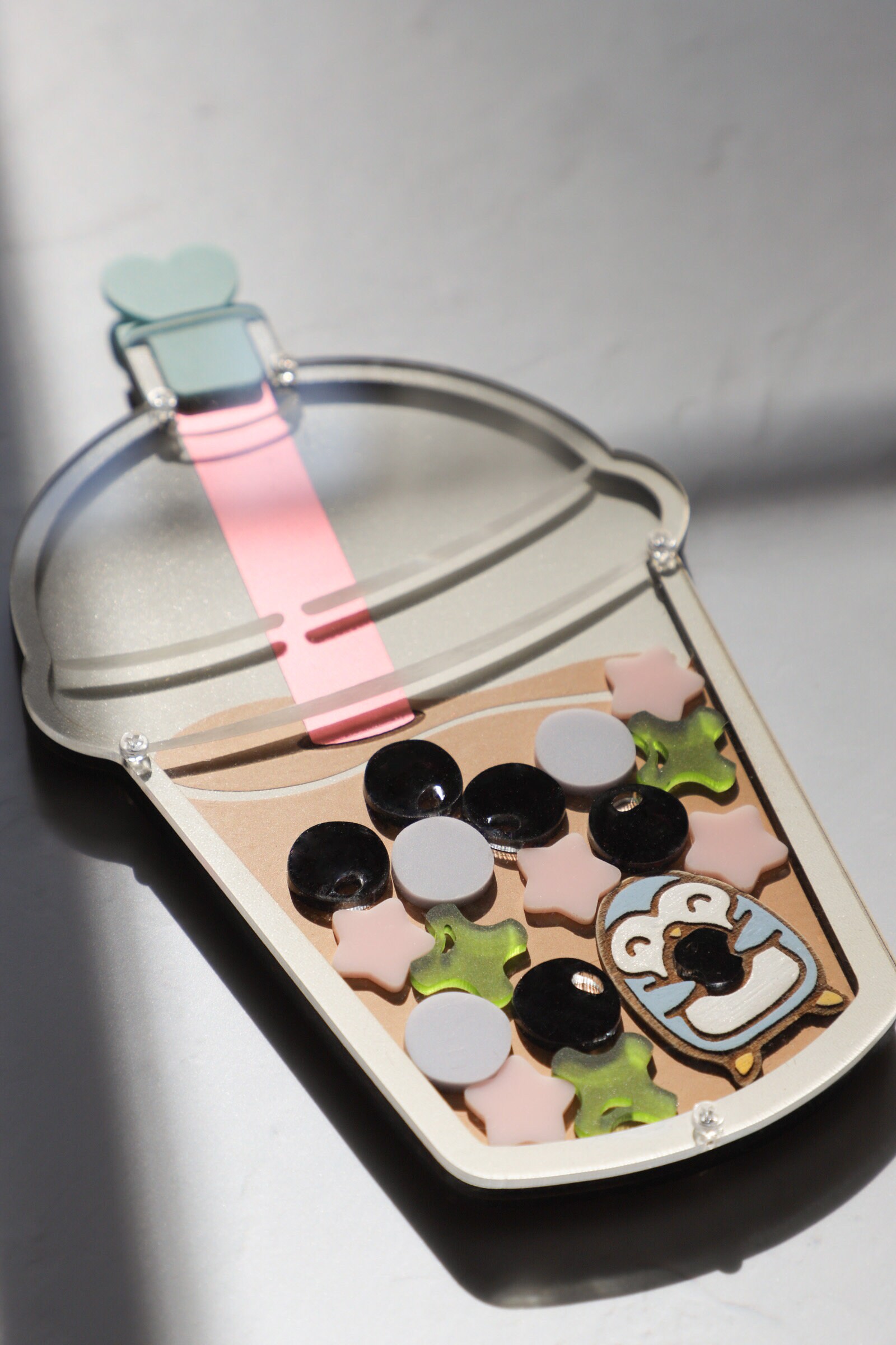 Digital SVG PDF ESP Reward Jar Bubble Tea Shaker W/ Penguin Charm Boba ...