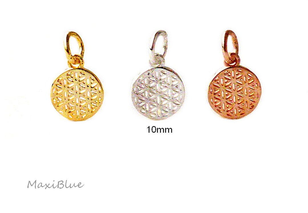 925/si.vg.flower of Life Pendant 10 Mm, Flower of Life Pendant Silver ...