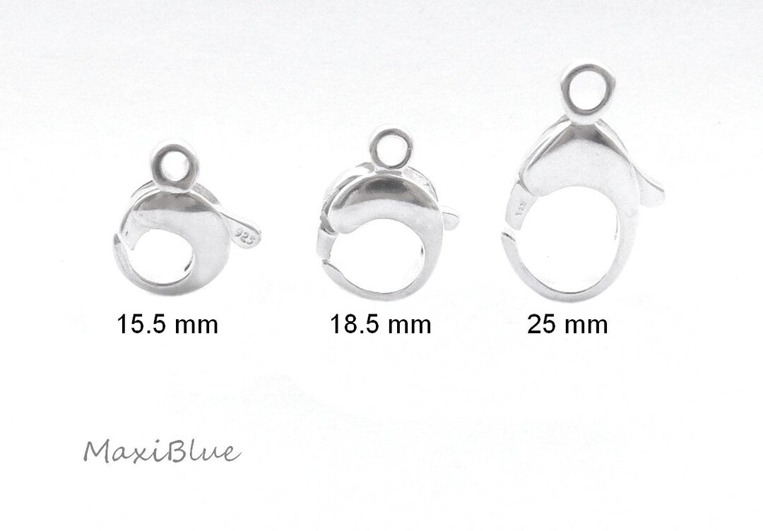 925/si.carabiner 16 - 25 Mm, Jewelry Clasps 925 Silver, Silver Clasps ...