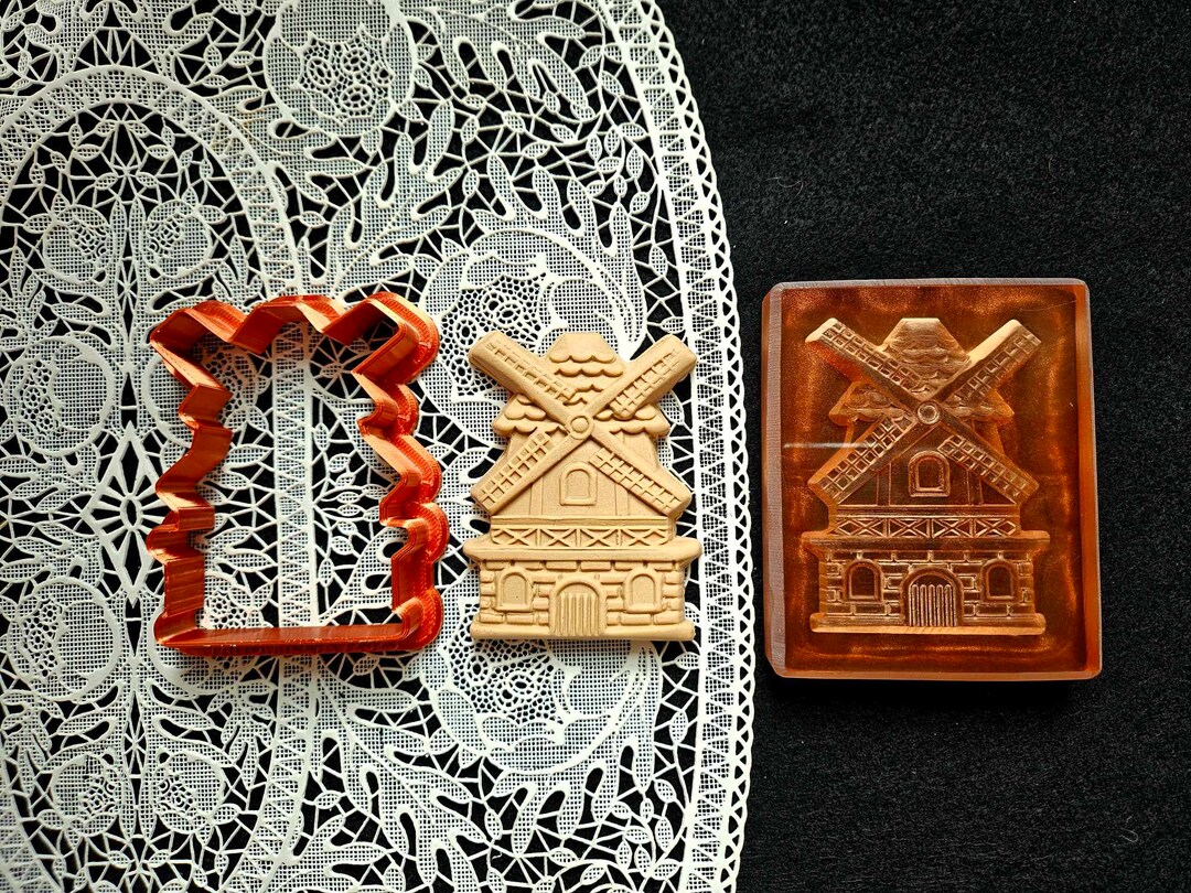 Gingerbread Windmill Springerle Mold and Cutter KV2323 - Etsy