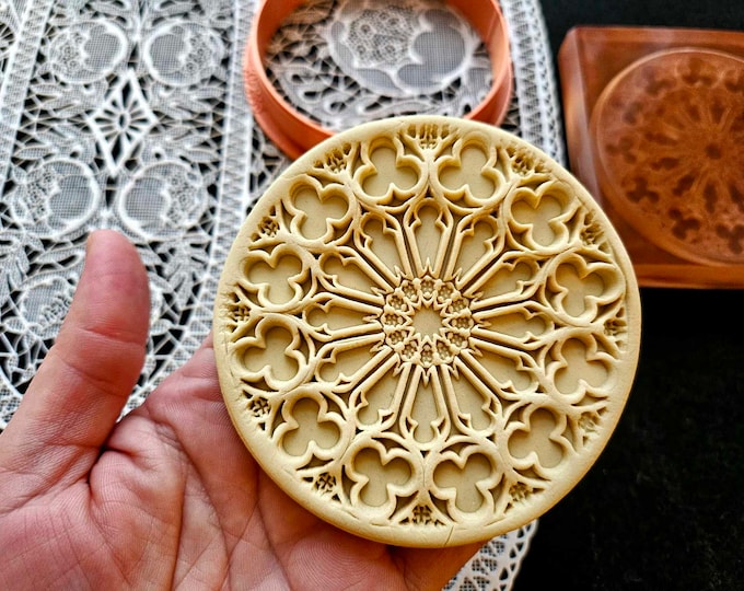Rose Window, Springerle Mold and Cutter, KV2115 - Etsy