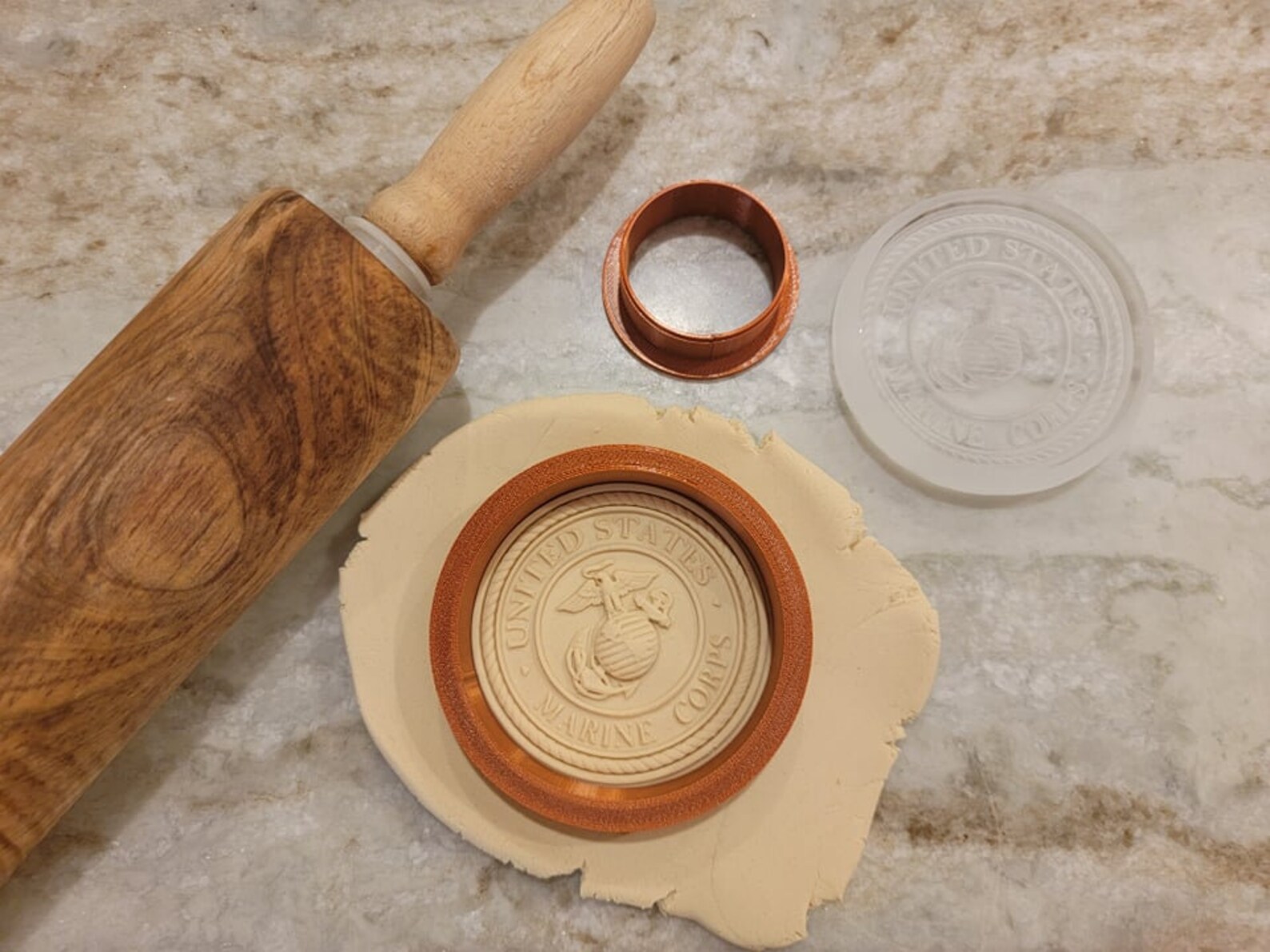 United States Marine Corps Emblem Springerle Mold and Cutter - Etsy