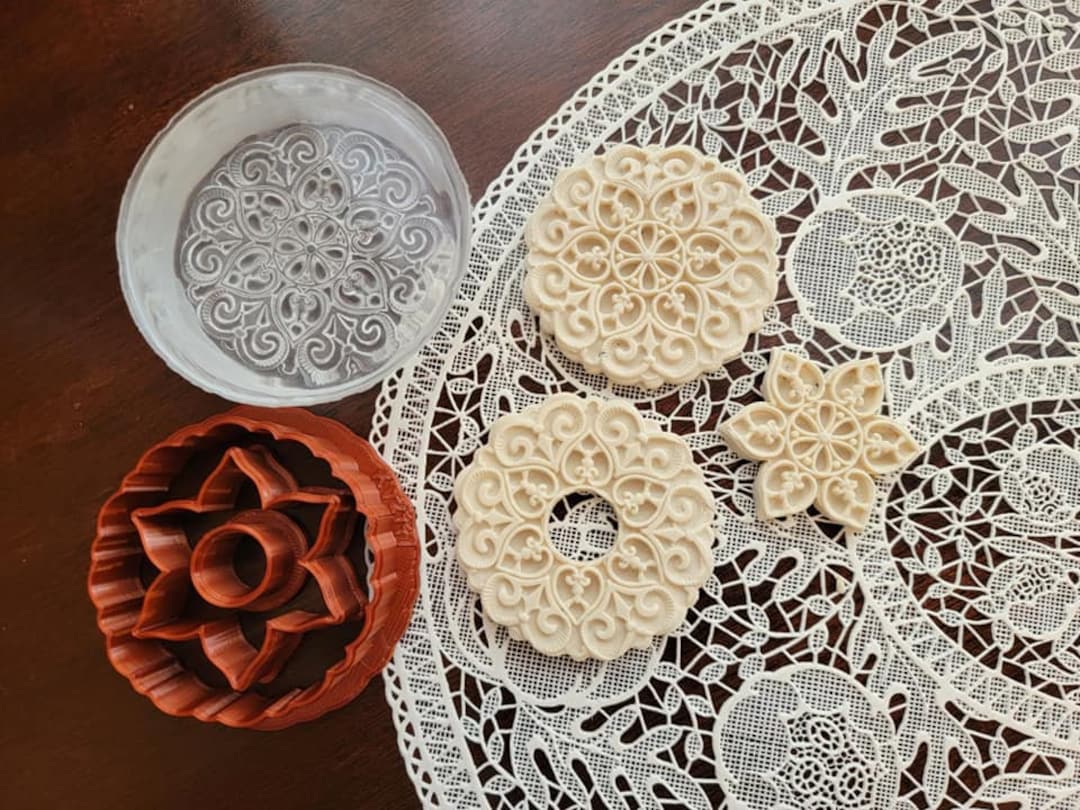 Eva's Lace, Springerle Mold and Cutter, KV2117 - Etsy