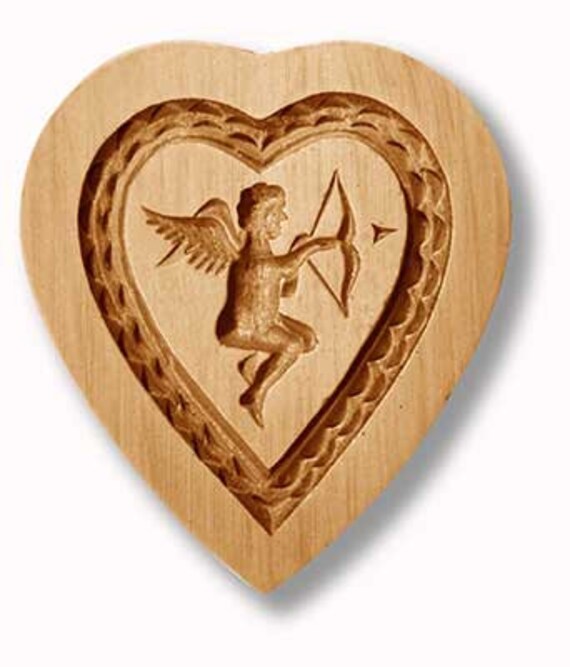 Heart With Cupid Springerle Mold 5106 | Etsy