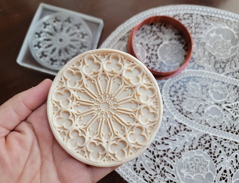Rose Window Springerle Mold and Cutter KV2115 - Etsy