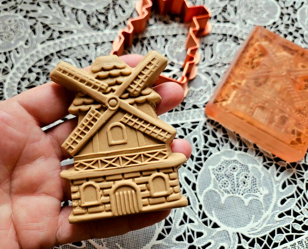 Gingerbread Windmill, Springerle Mold and Cutter, KV2323 - Etsy