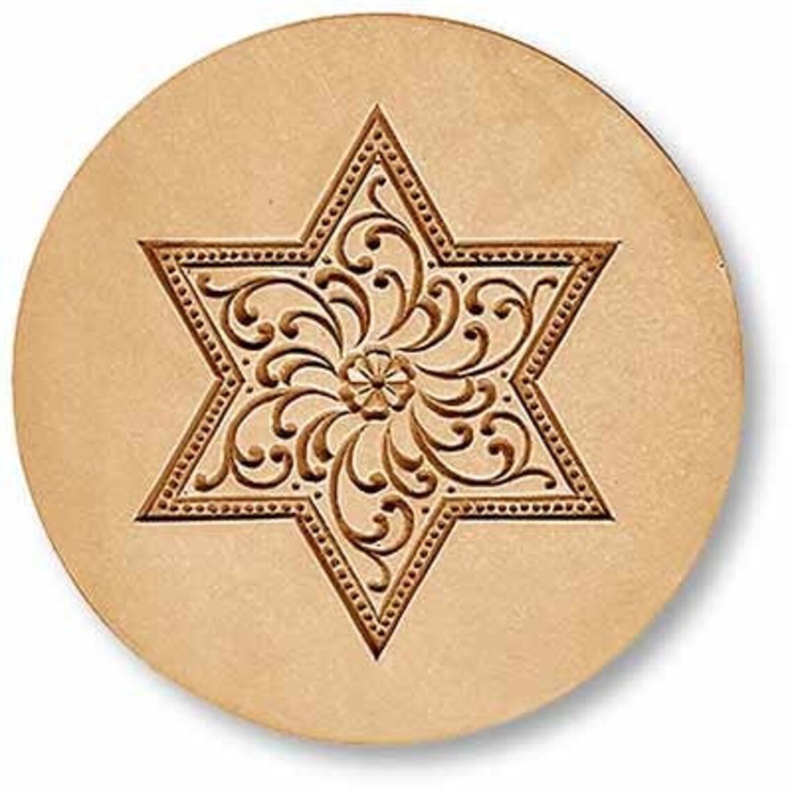 Stars With Scroll Work Large Springerle Mold 1690 - Etsy