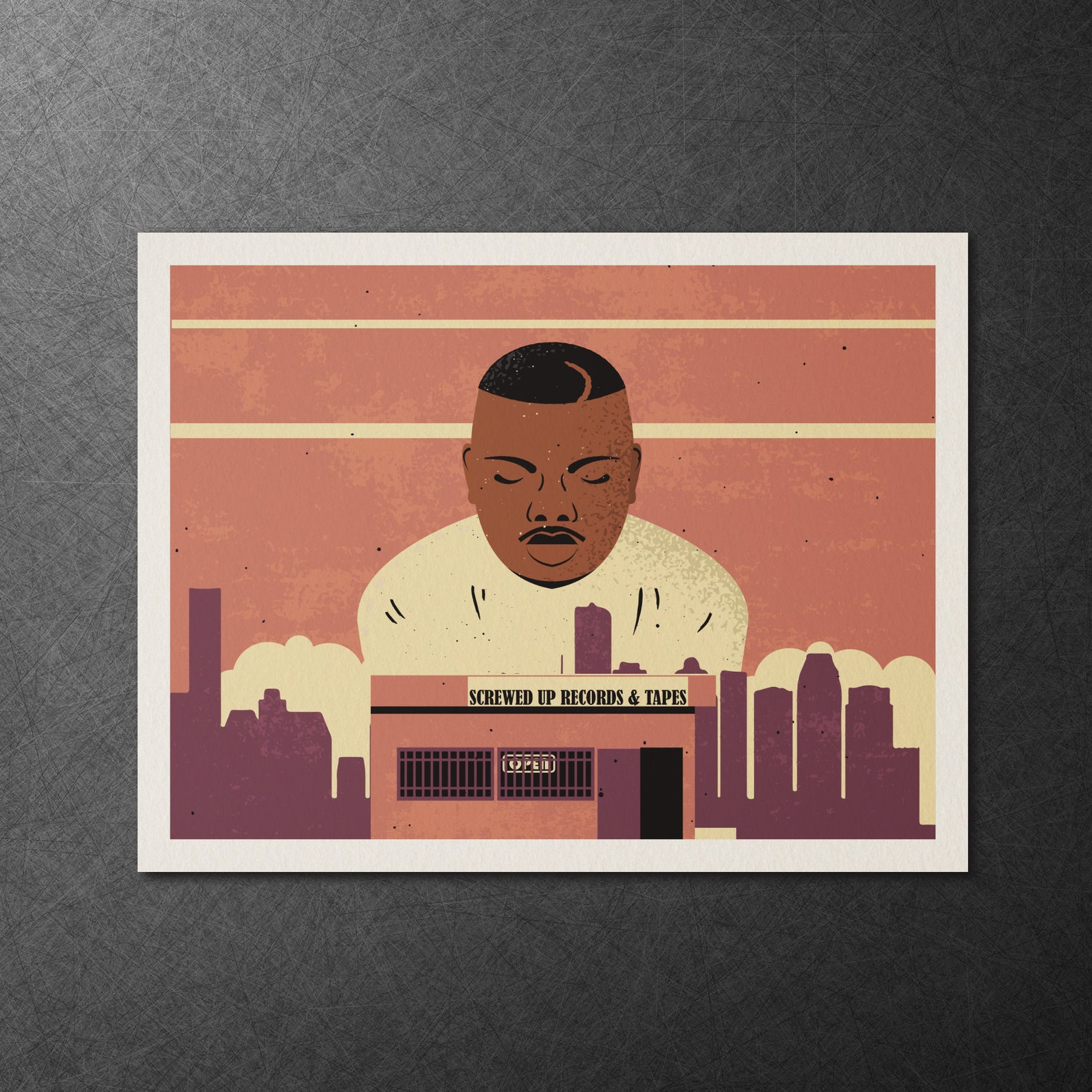 DJ Screw Art Print | Etsy