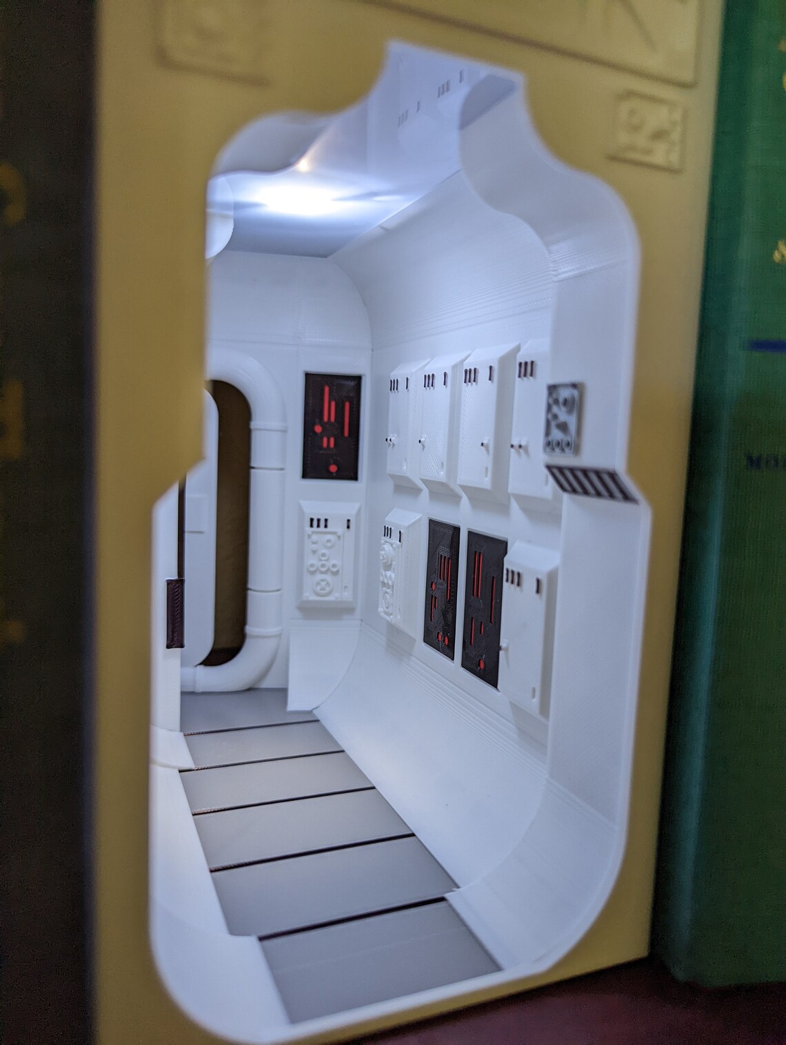 Sci-fi Book Nook. Bookshelf Decorationaction Figure Display. - Etsy