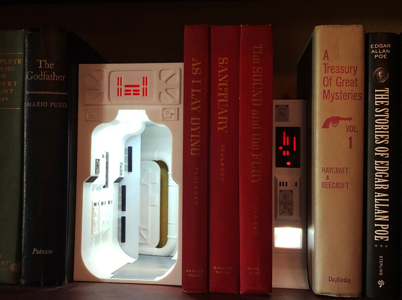 Sci-fi Book Nook. Bookshelf Decorationaction Figure Display. - Etsy