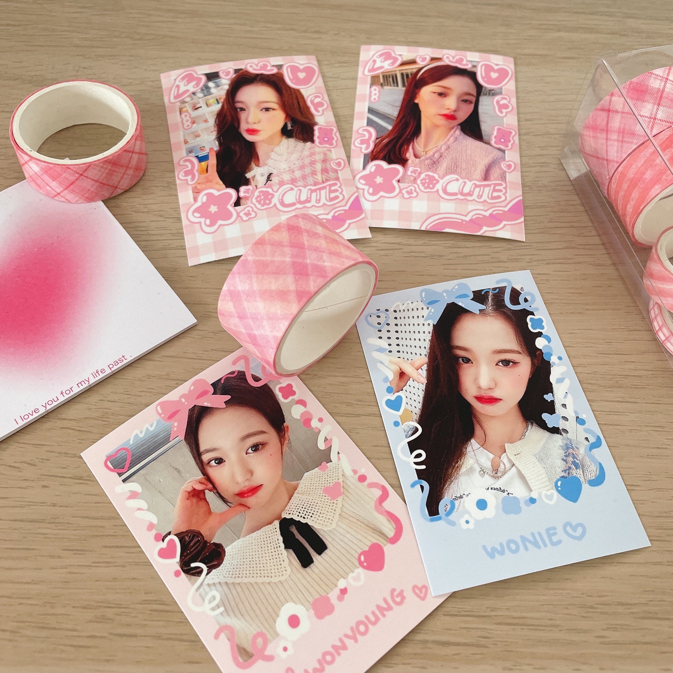 IVE Wonyoung Photocards Kpop Fanart Polco Decorated - Etsy Australia