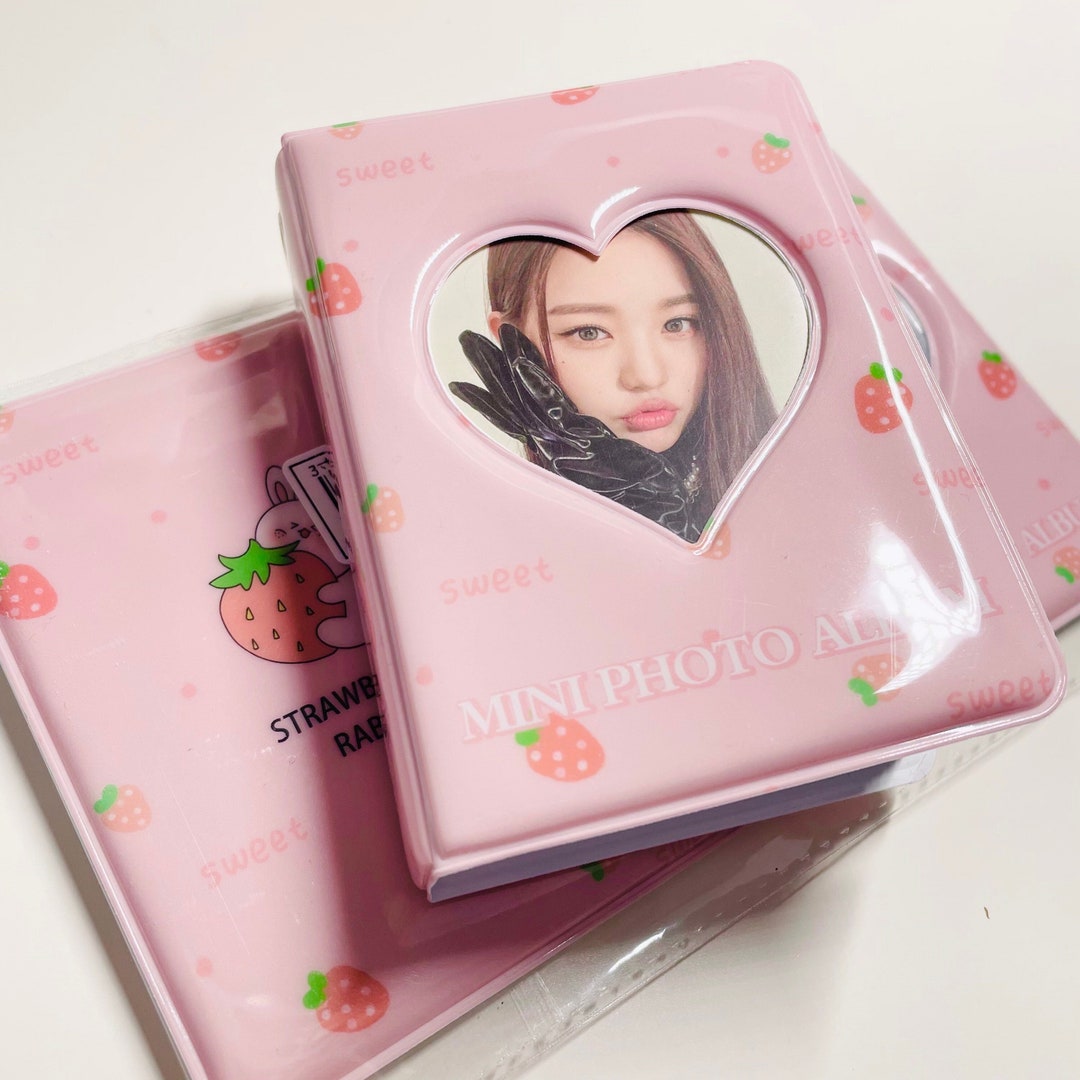 Cute Strawberry Mini Photocard Album Cute Tulip Kpop Binder Collect ...