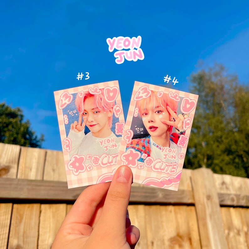 TXT Photocards Kpop Fanart Polco Decorated - Etsy