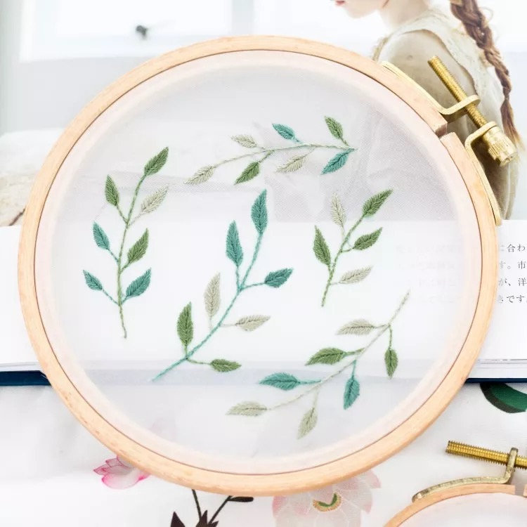 Nature Pattern Mesh Transparent Double-sided Embroidery Art - Etsy UK