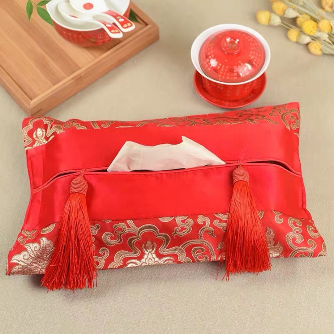 Chinese Style Tissue Box Cover, Chinese Wedding, Chinese Tea Ceremony ...