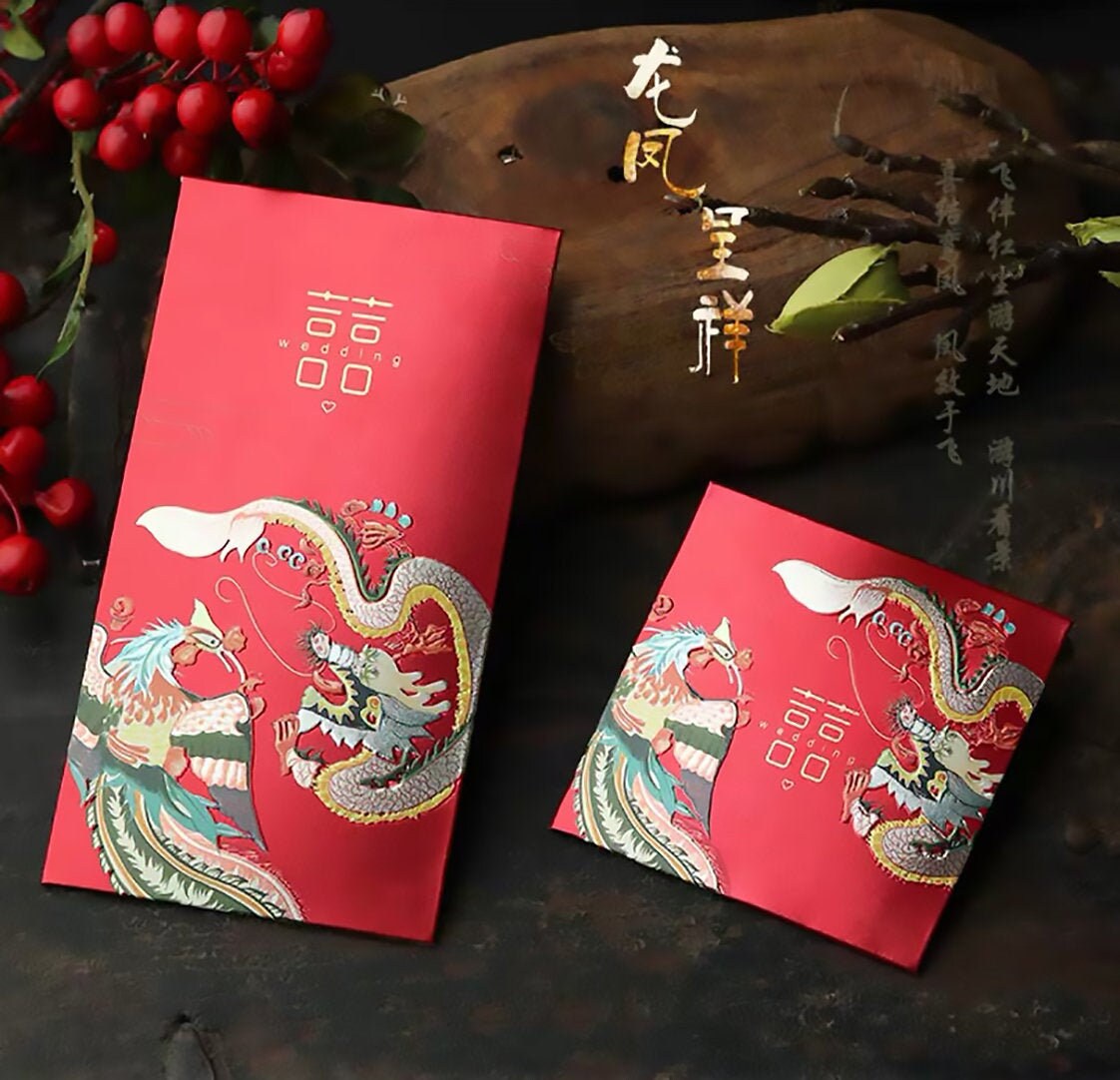 Chinese Wedding 'double-happiness' Wedding Red Packets - Etsy