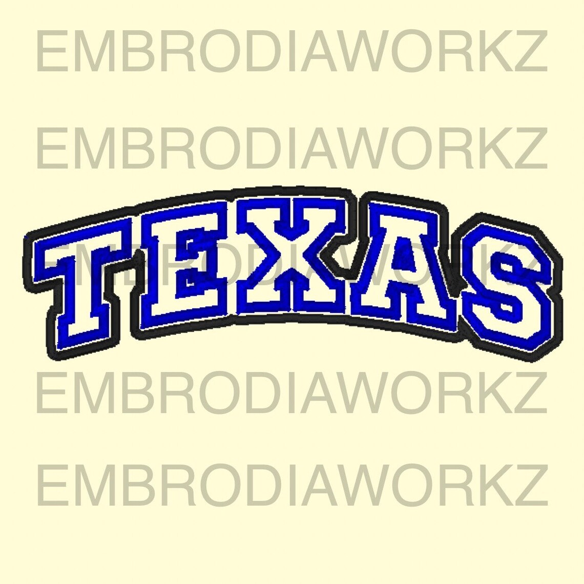 Texas Machine Embroidery Design (FILE) - Instant Download - Etsy