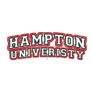 HAMPTON UNIVERSITY Machine Embroidery Design (FILE) - Instant Download ...