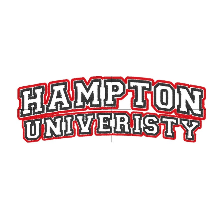 HAMPTON UNIVERSITY Machine Embroidery Design (FILE) - Instant Download ...
