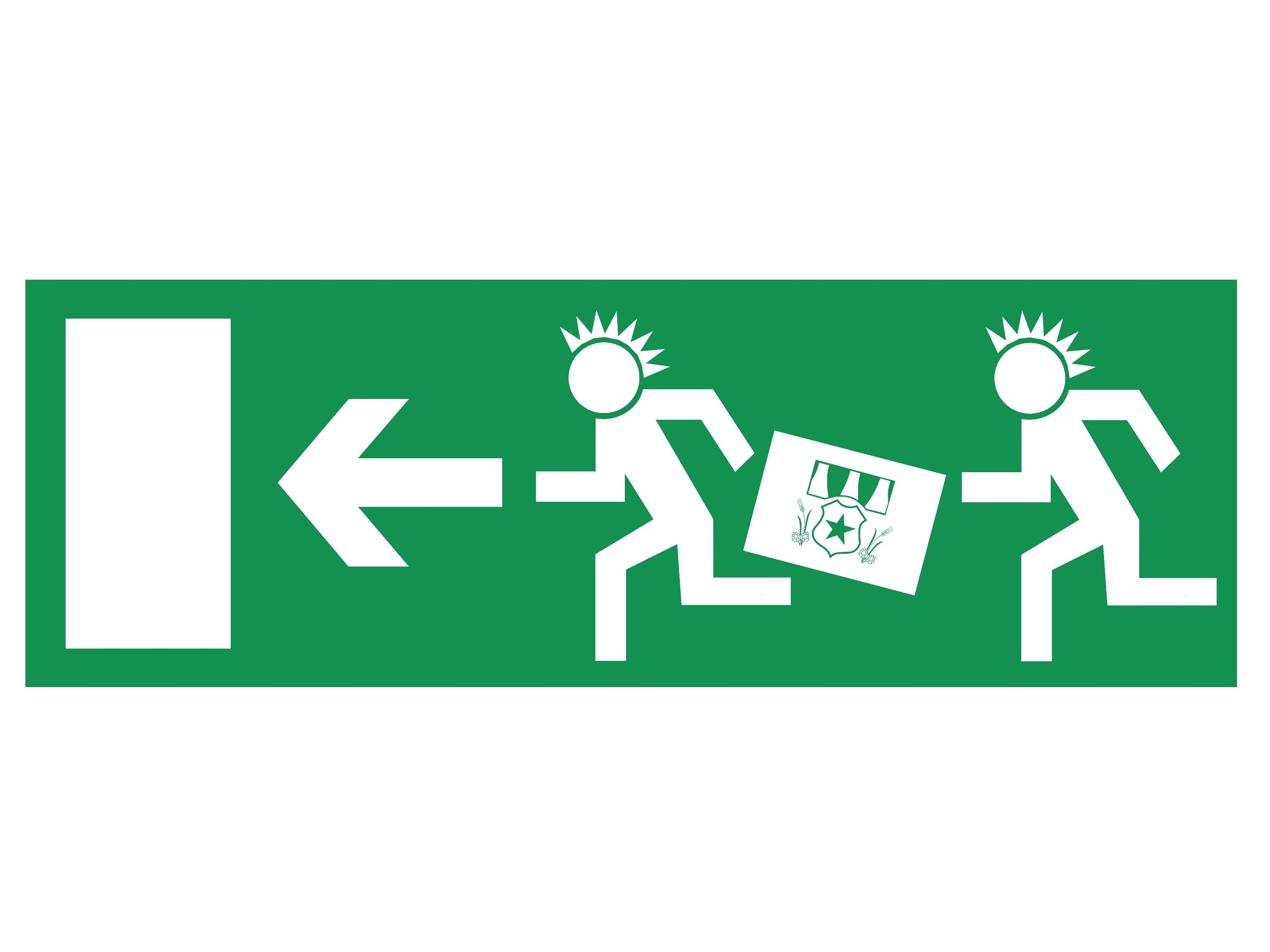 Escape Route Sign punk - Etsy