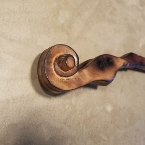 Hand Carved Maple/canary Wood "violin" Wand - 14 Inches - Etsy