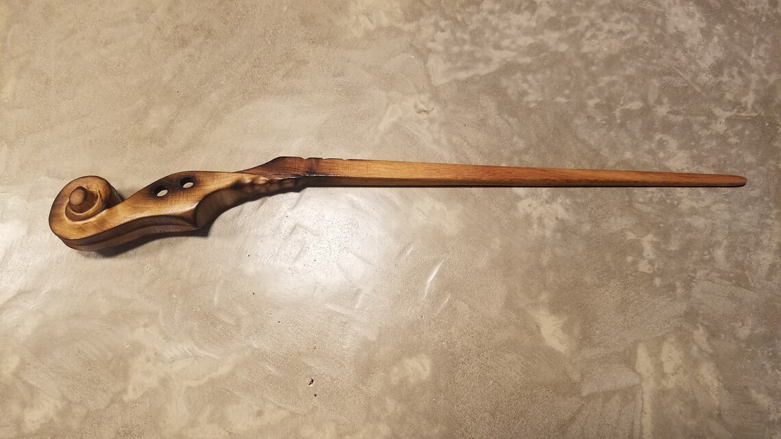 Hand Carved Maple/canary Wood violin Wand 14 - Etsy
