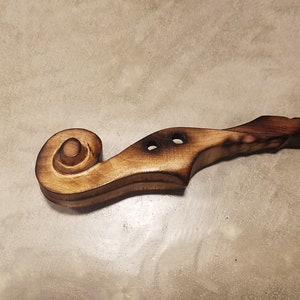Hand Carved Maple/canary Wood "violin" Wand - 14 Inches - Etsy