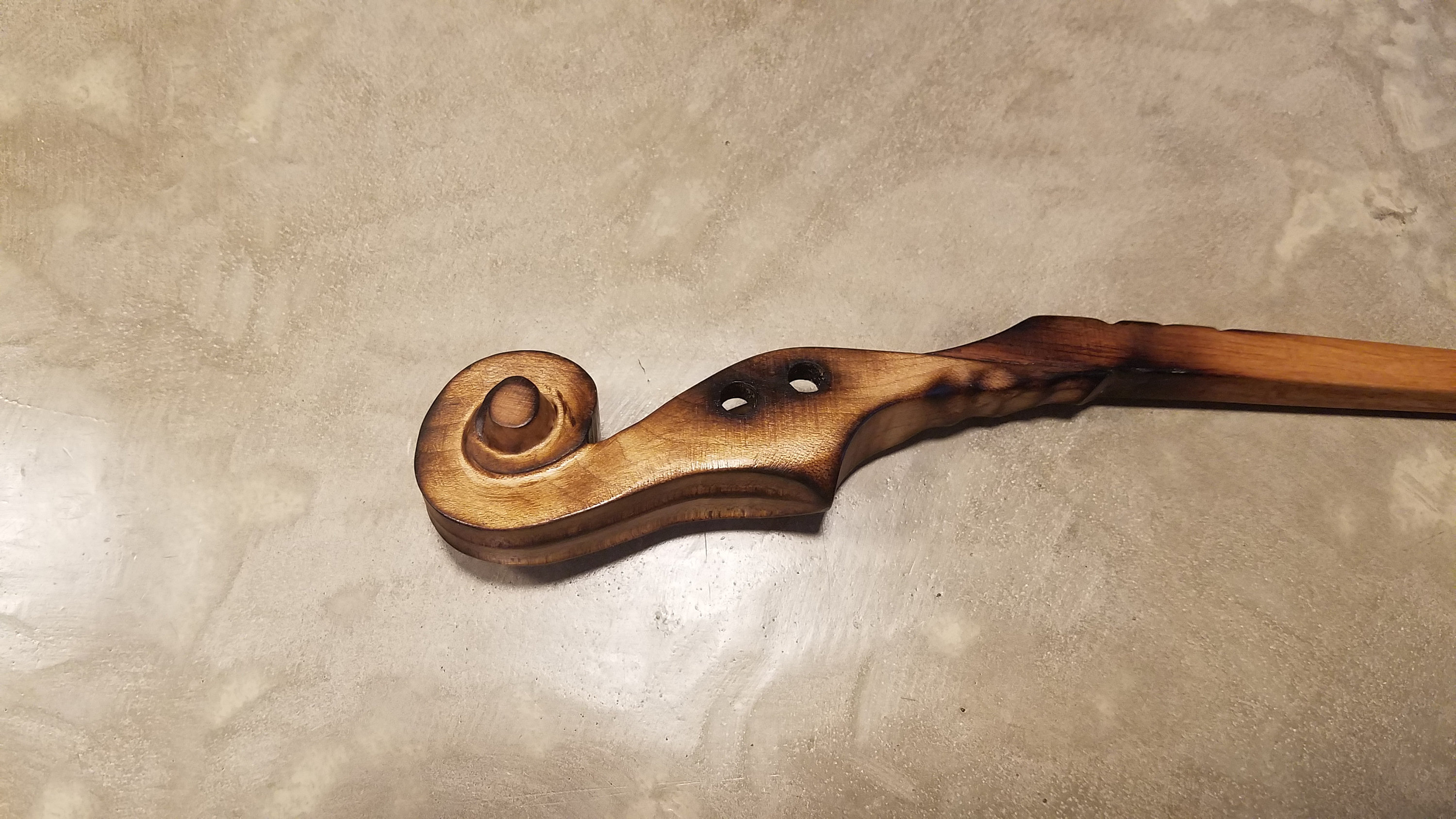 Hand Carved Maple/canary Wood violin Wand 14 - Etsy