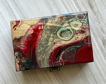 Keepsake Box, Hand Painted Box, OOAK, Jewelry Box, Functional Art ...