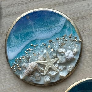Ocean Themed Magnet, Seashell Magnet, Refrigerator Magnet, Star Magnet ...