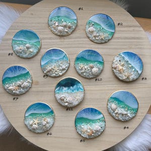 Ocean Themed Magnet, Seashell Magnet, Refrigerator Magnet, Star Magnet ...