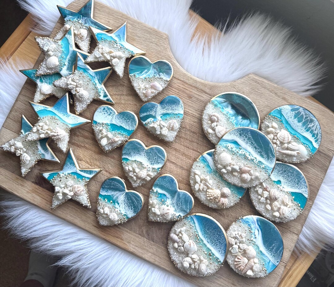 Ocean Themed Magnet, Seashell Magnet, Refrigerator Magnet, Star Magnet ...