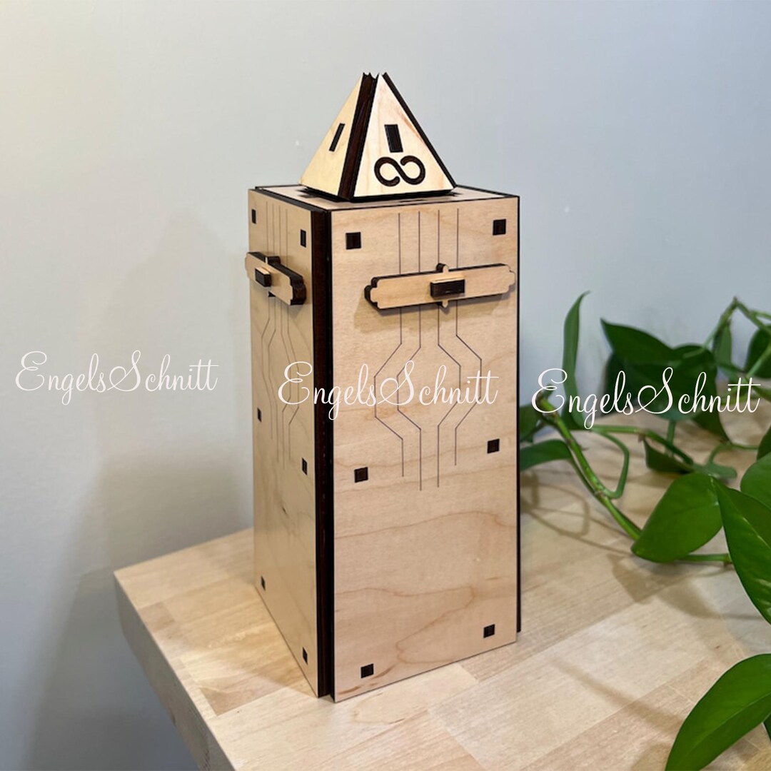 55 Step Obelisk Puzzle Box Hidden Compartment Smart Gift for Adults and ...