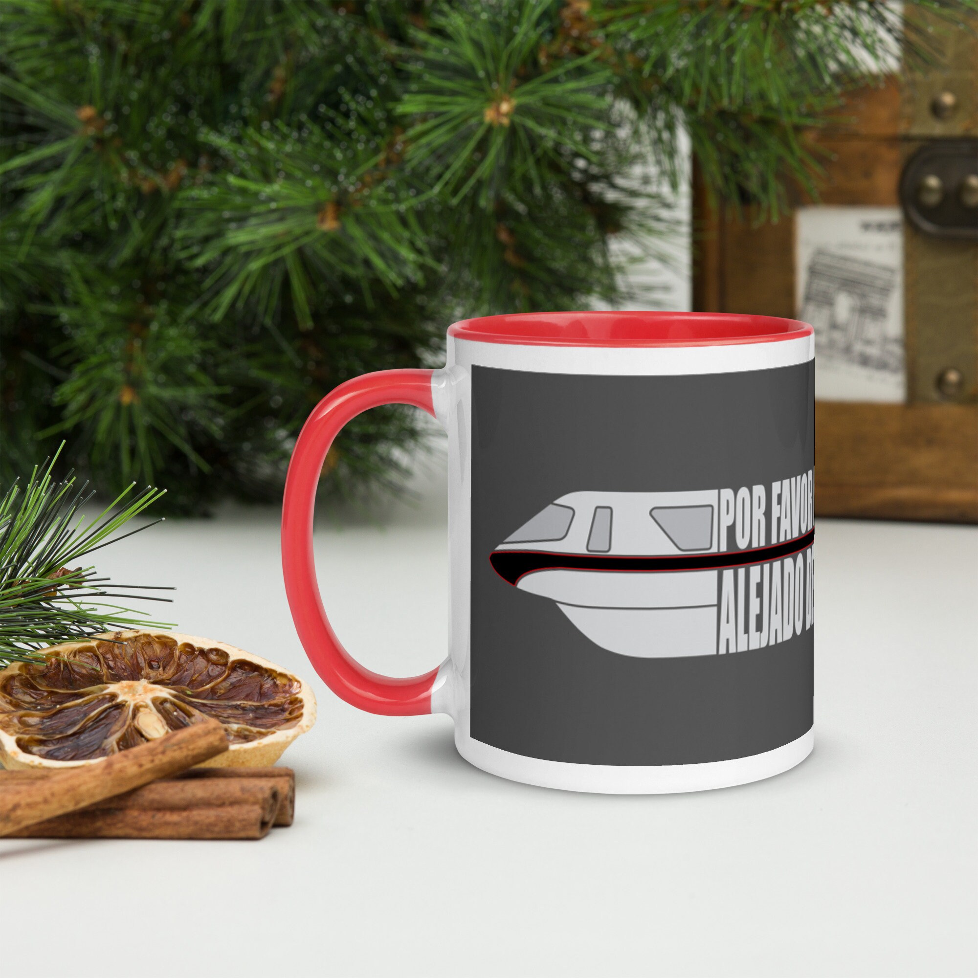 Spanish Speaking Monorail Mug With Color Inside - Etsy