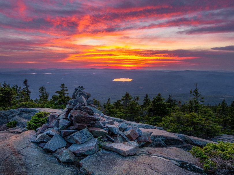 New Hampshire Mountain Sunset Print 16x24 | Etsy