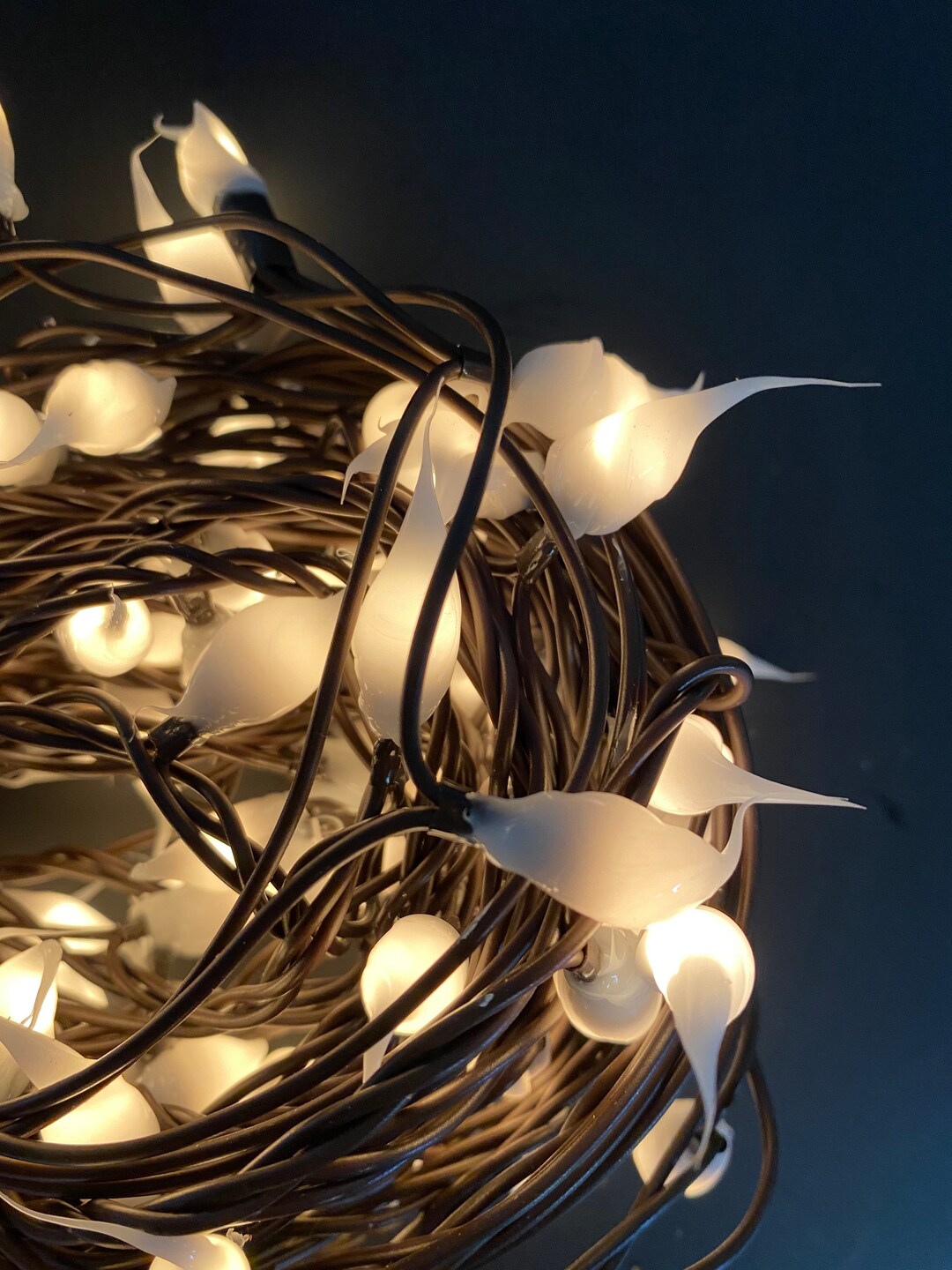 Teeny Incandescent String Light 50 Count Fresh Snow Handmade - Etsy