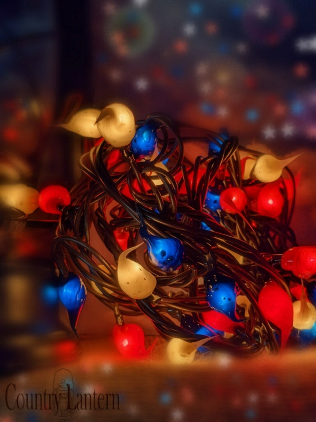 America 20 Ct Teeny Rice String Light Handmade - Etsy