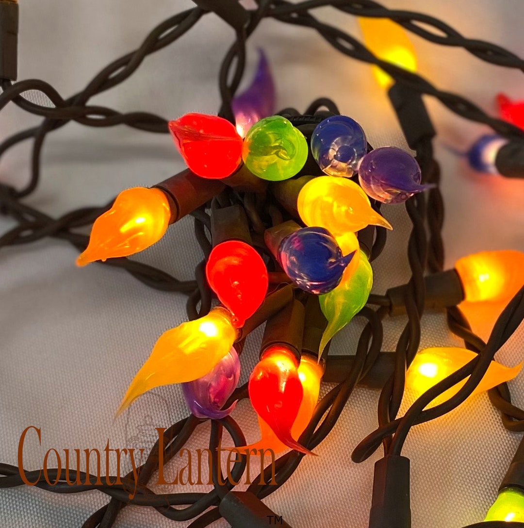 NEW COLOR Mini Incandescent String Light 50 Count Rainbow Handmade - Etsy