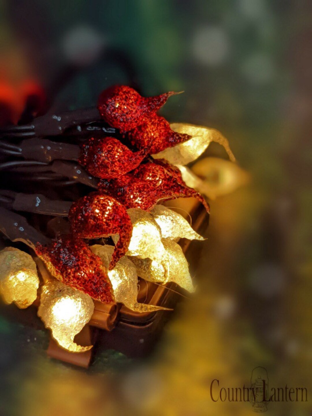 Battery Operated LED String Light 20 Count Peppermint Stick Handmade - Etsy