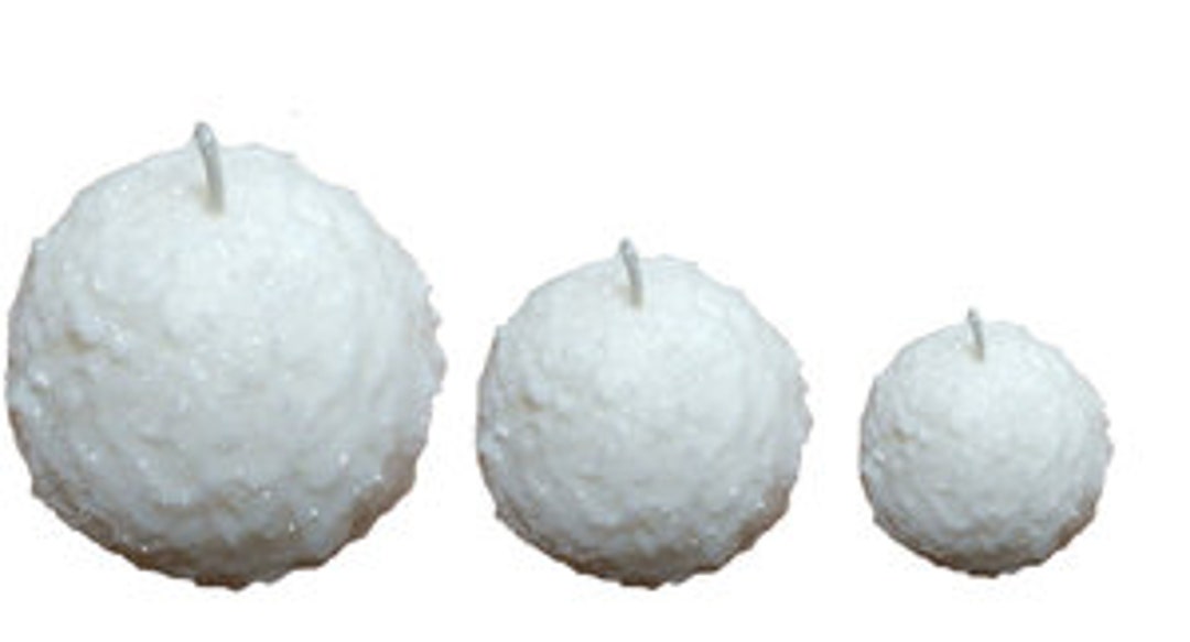 Handmade Festive Glitter Snowball Candle - the Perfect Gift and ...