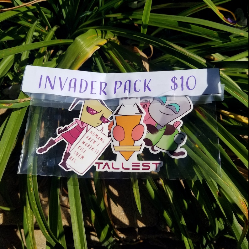 Invader Zim Stickers - Etsy