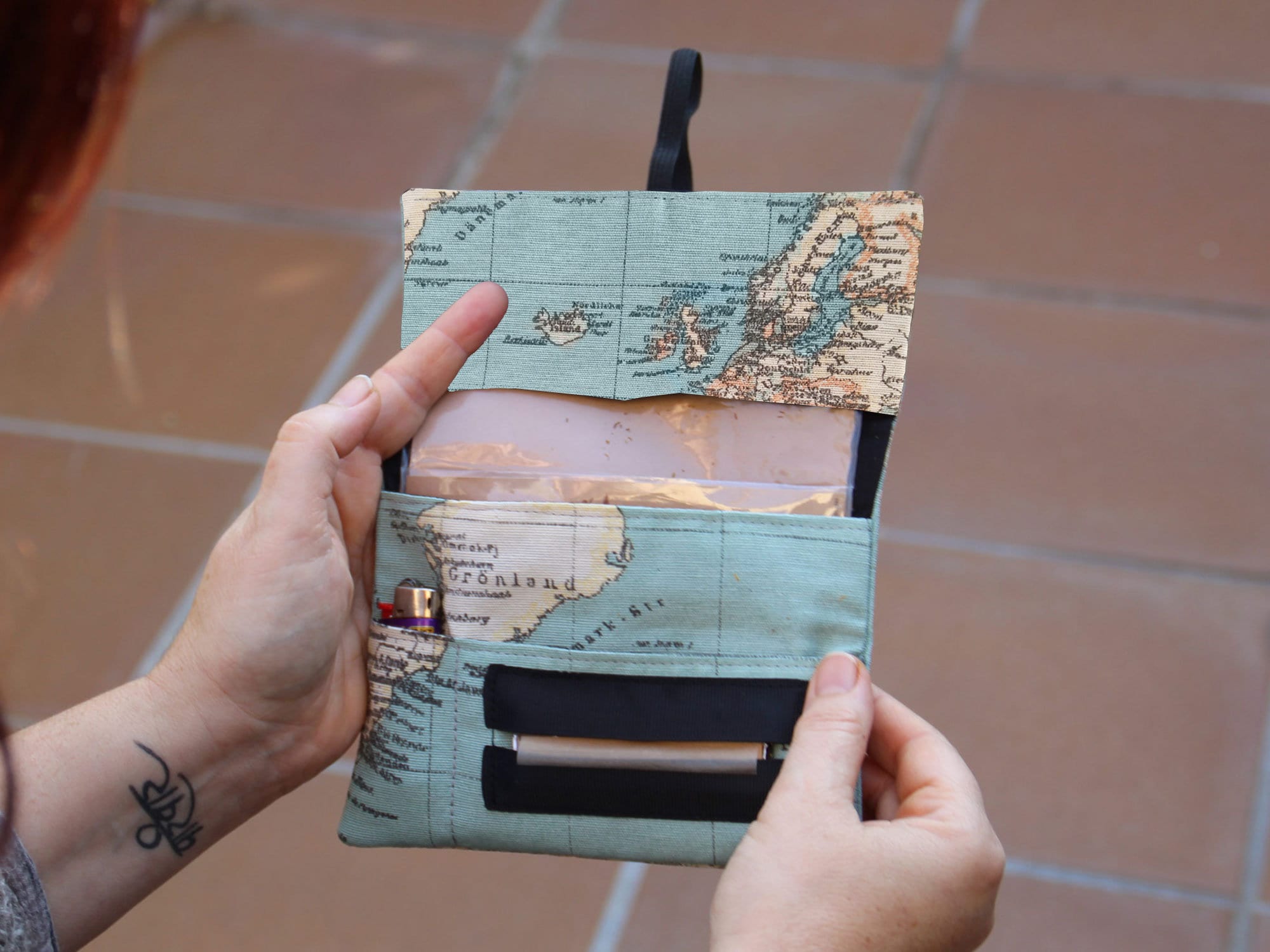 Tobacco Pouch, Smoking Pouch, Tobacco Fabric Case With Pockets, Smoking ...