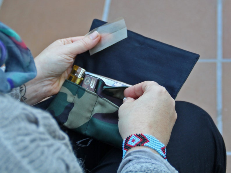 Tobacco Pouch Black Color Handmade Tobacco Bag Smoking Pouch | Etsy