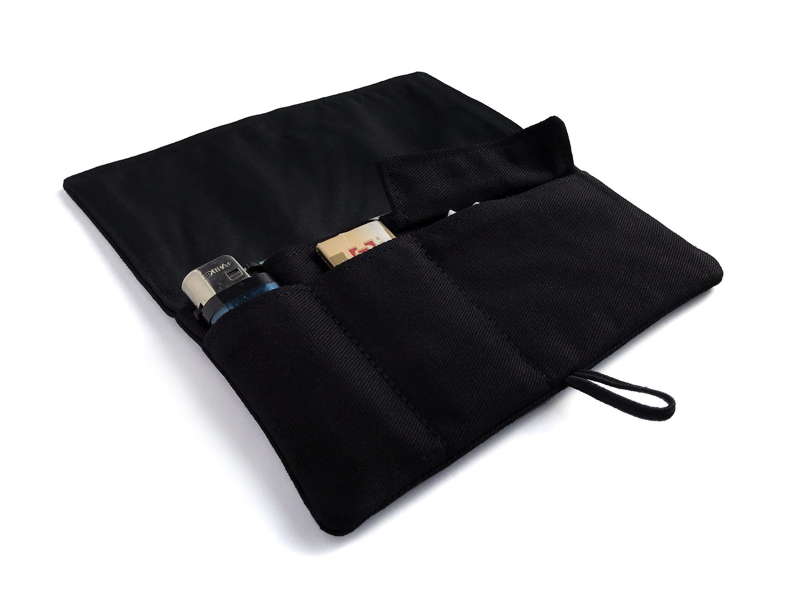 Tobacco Pouch Black Color, Handmade Tobacco Bag, Smoking Pouch With ...