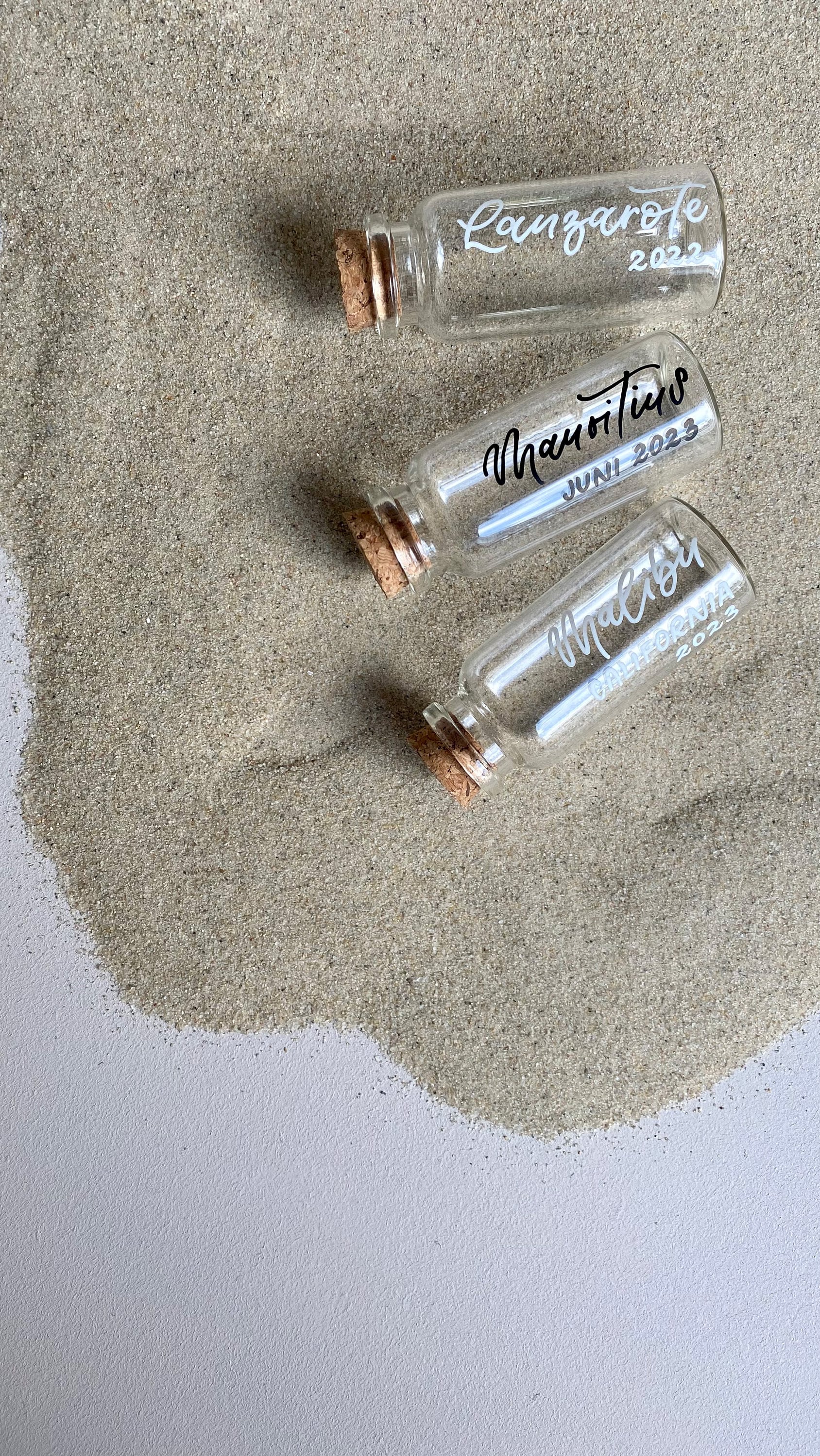 Personalized Sand Bottle // Honeymoon Souvenir // Honeymoon Sand ...