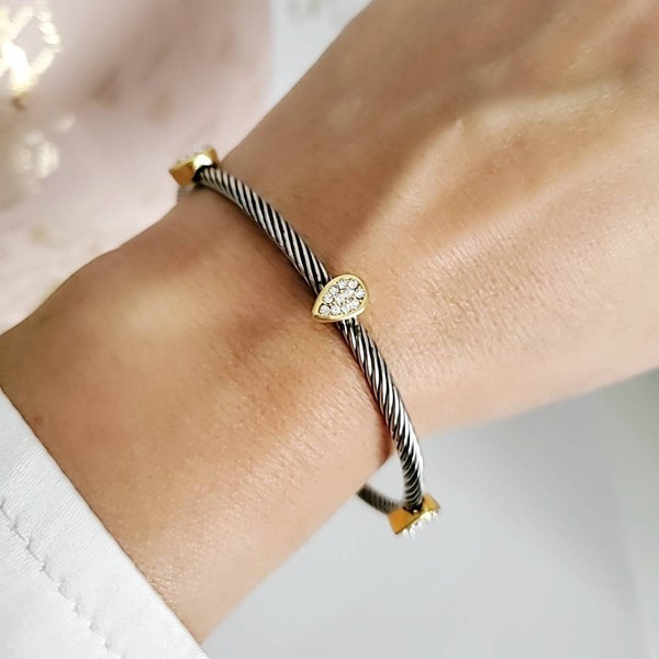 Cable Bracelet - Etsy