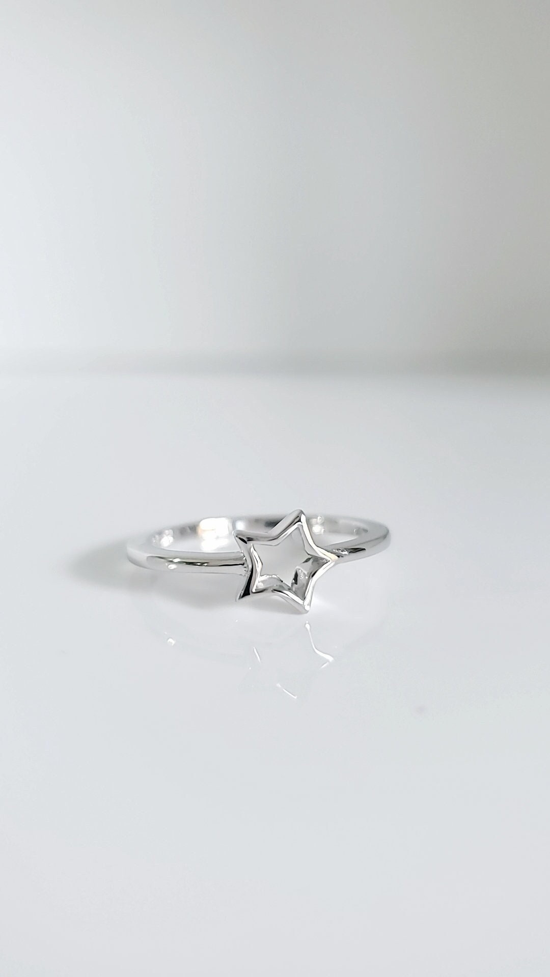Sterling Silver Shooting Star Ring, Women's Ring, 925 Stamped, Simple ...