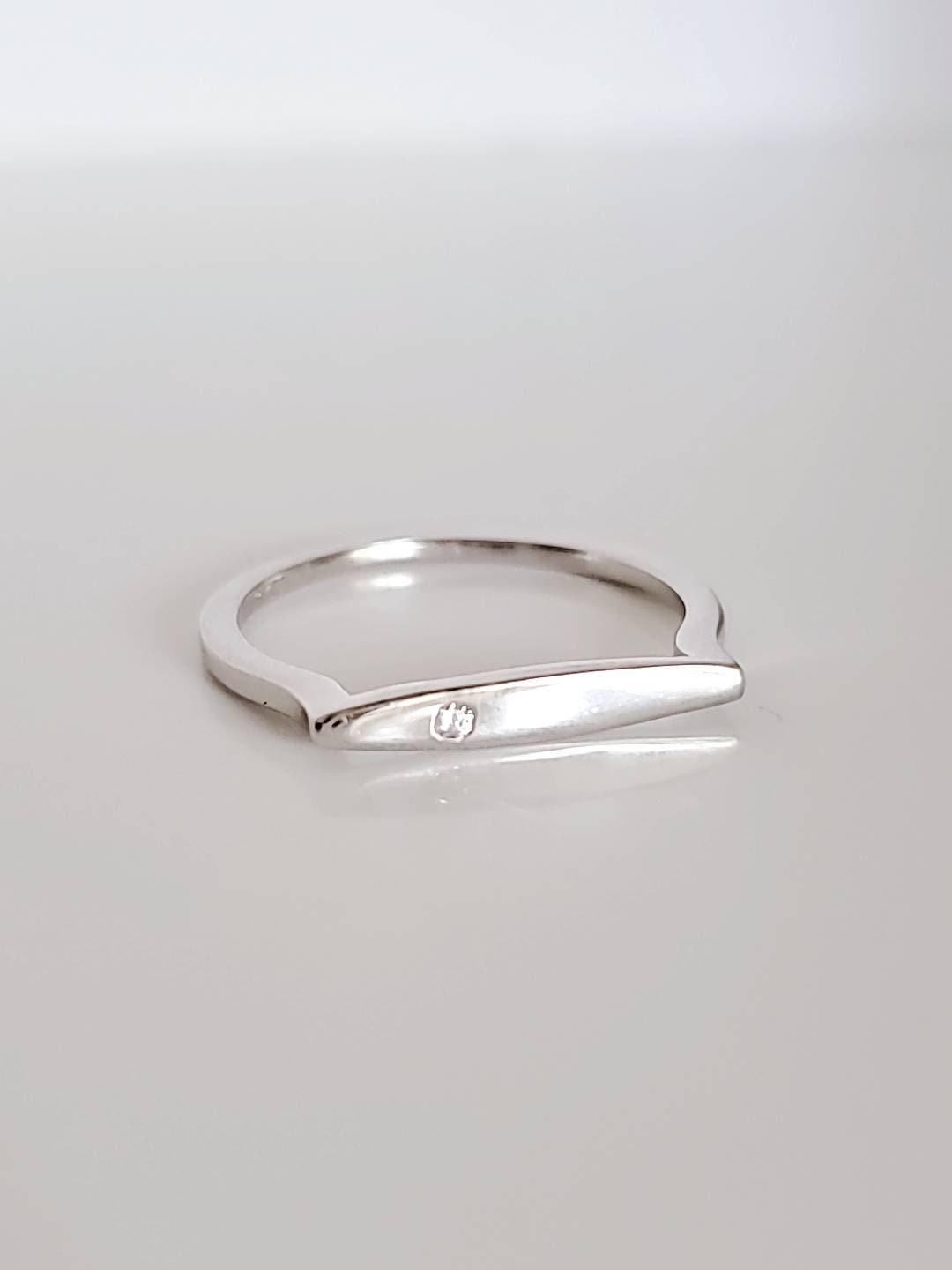Sterling Silver Bar Ring, Dainty Women's Ring, Statement Ring, 925 ...